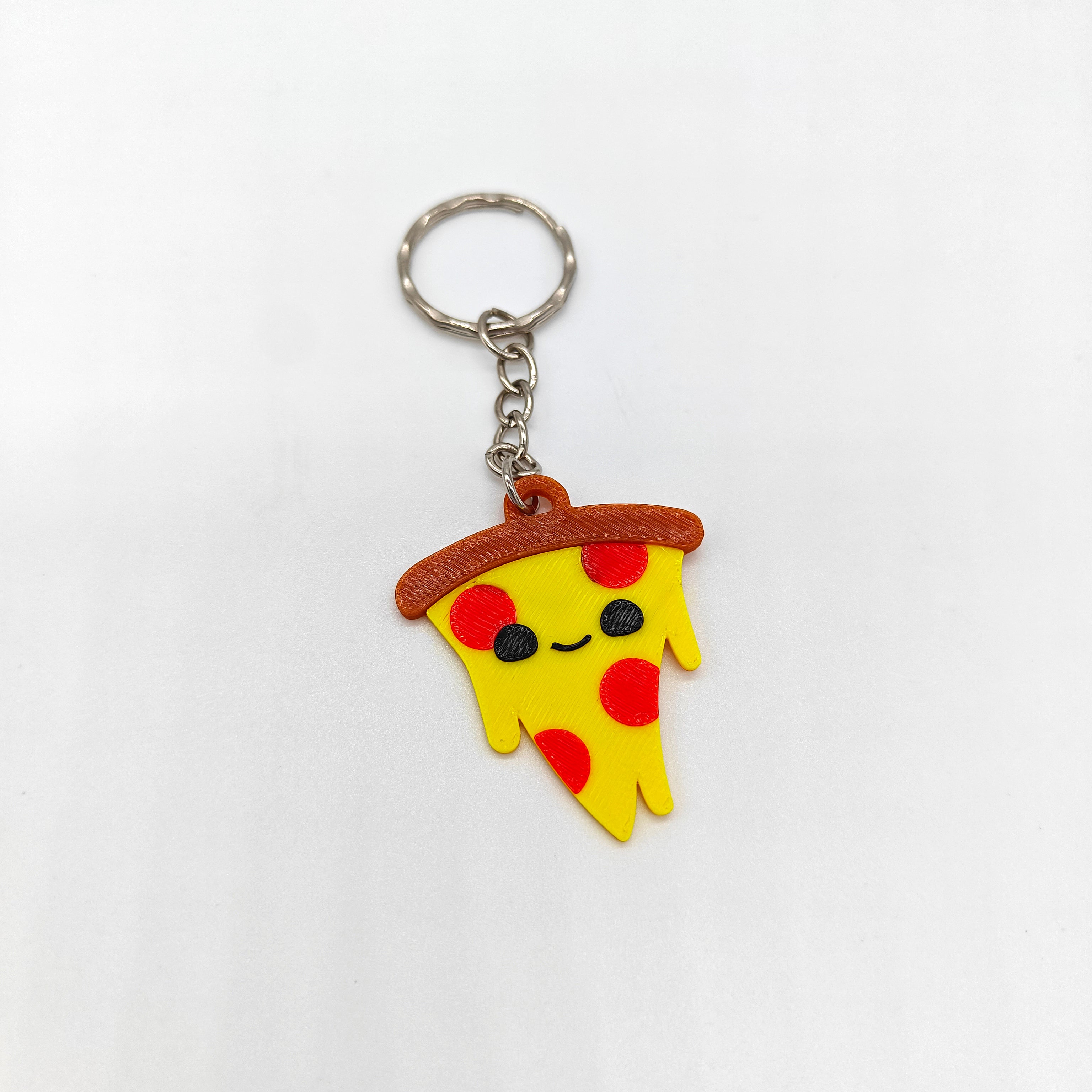 Happy Pizza Keyring – DraigMade